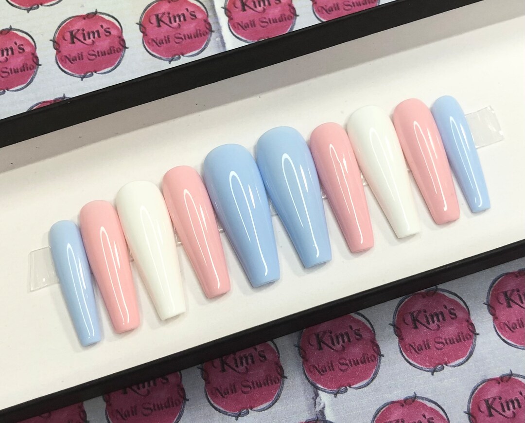 Transgender Pride Press on Nails - Etsy