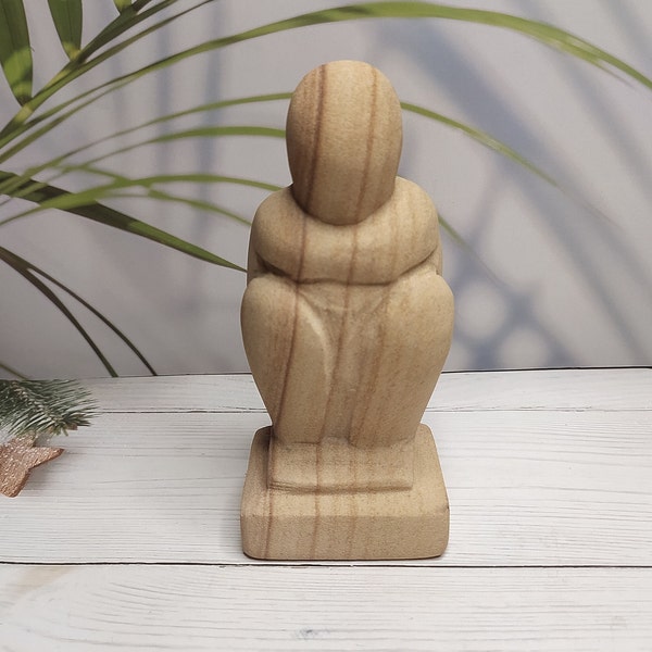 Meditating Woman Sculpture - Etsy