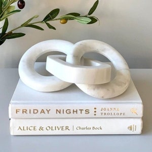 Marble White Chain Link Decoration - Etsy