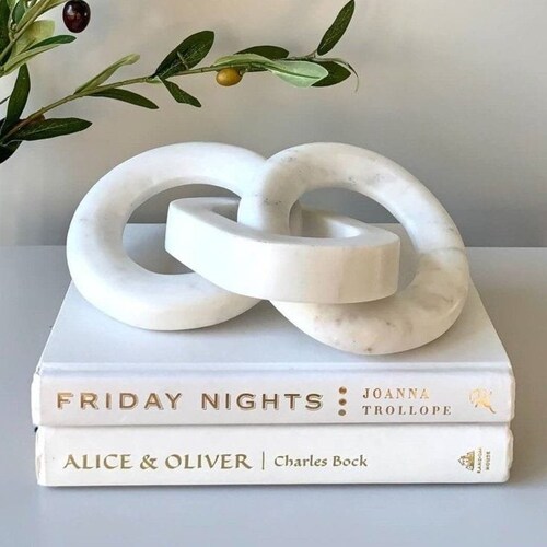 Marble White Chain Link Decoration - Etsy