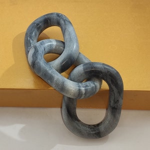 Marble White Chain Link Decoration - Etsy Canada