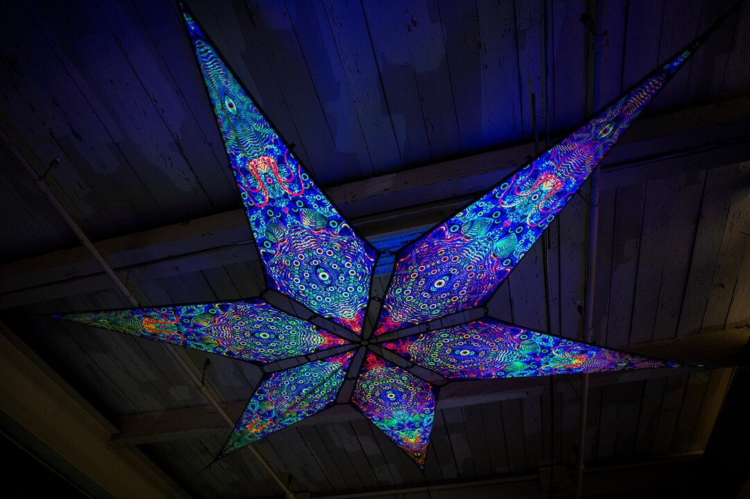 UV / Blacklight Reactive 6 Petal Star Canopy - Inner Vision by Andrii ...