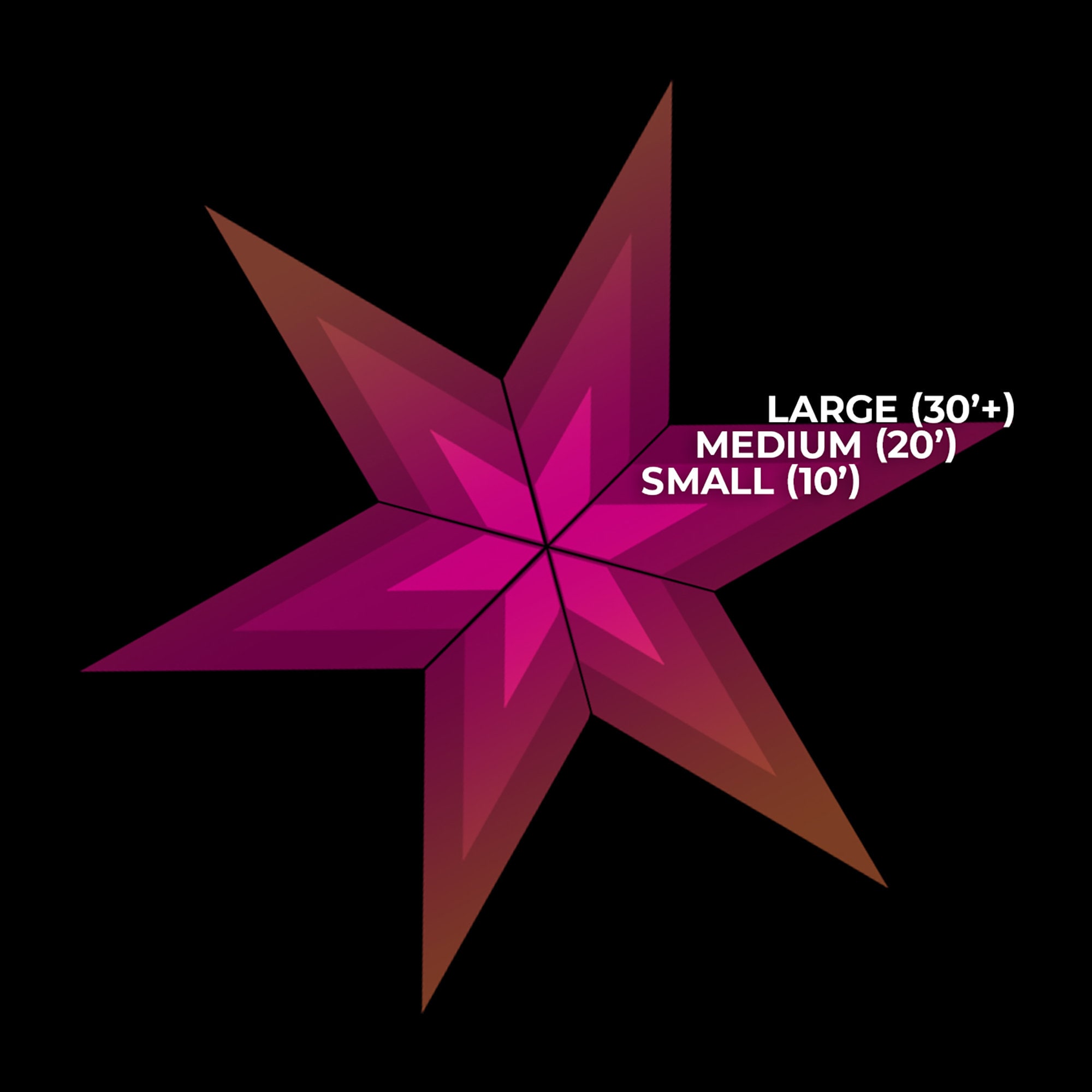 UV / Blacklight Reactive 6 Petal Star Canopy Shining Star by - Etsy