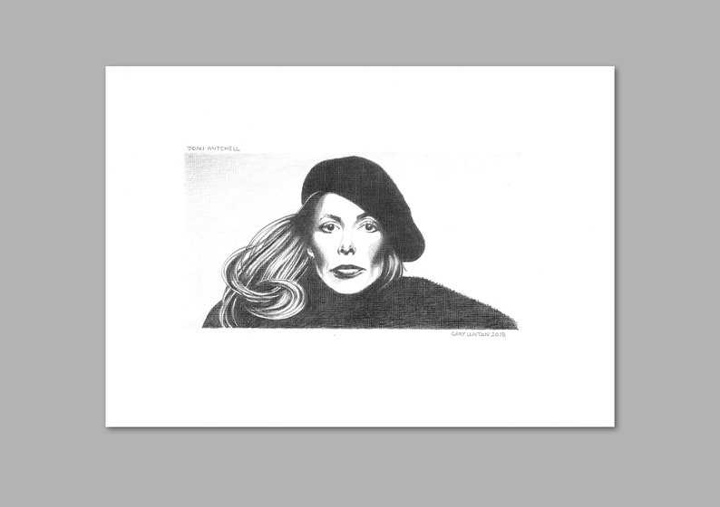 Joni Mitchell, Original Artwork - Etsy