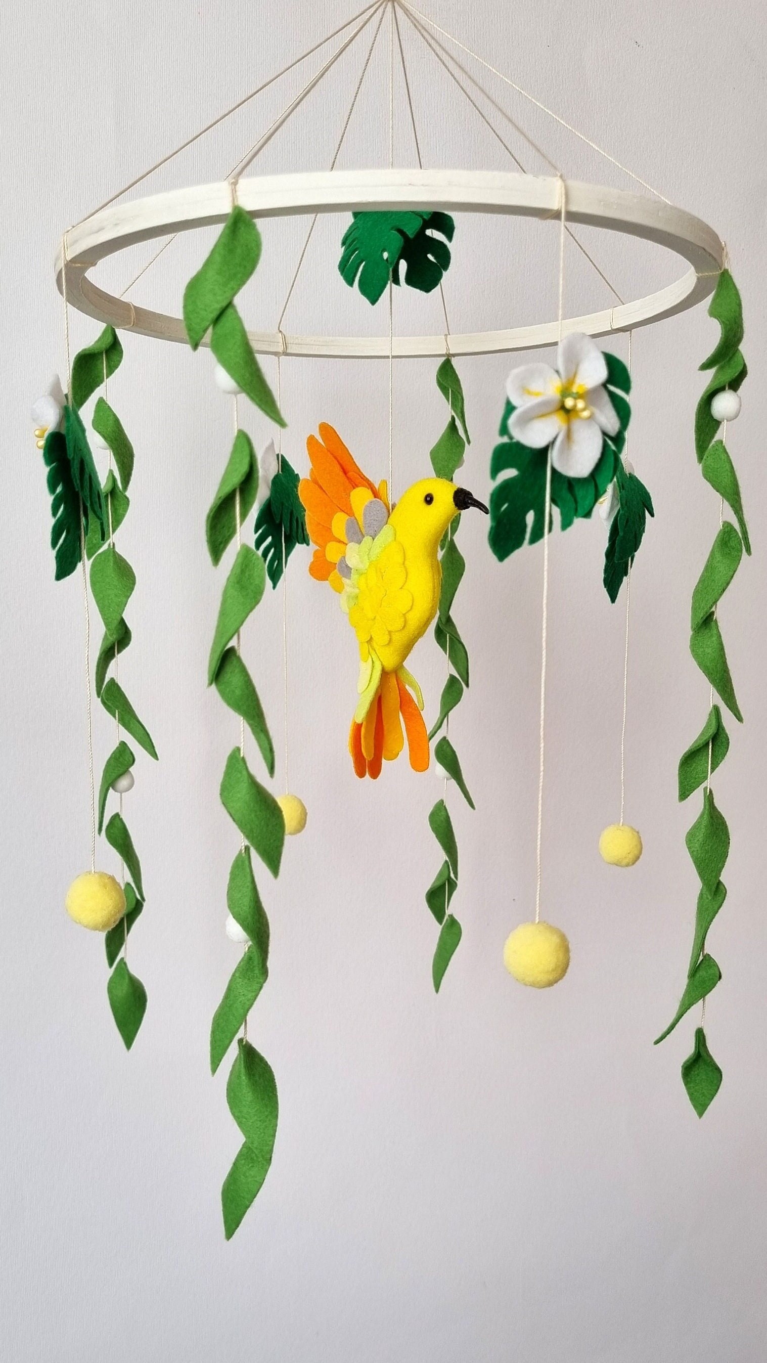 Bird Baby Mobile Nursery Decor Color Nusery Mobile Newborn Baby Shower ...
