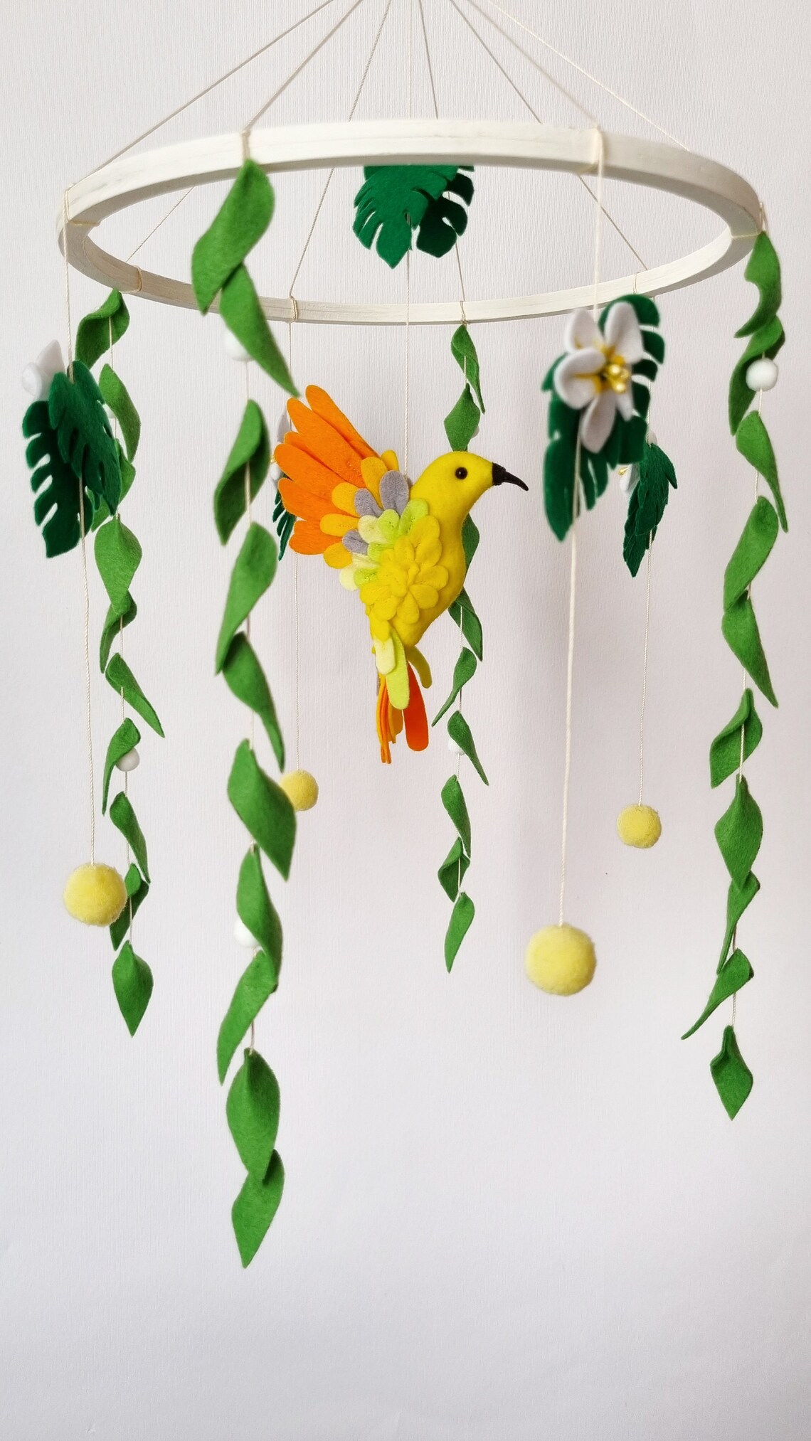 Bird Baby Mobile Nursery Decor Color Nusery Mobile Newborn Baby Shower ...