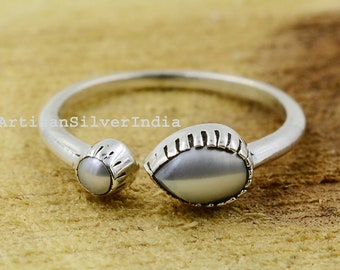 White Pearl Toe Ring - Etsy