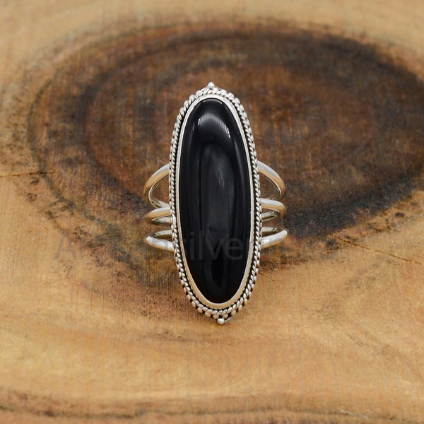 Black Onyx Ring - Etsy