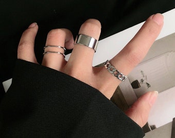 Silver Cuff Ring | Etsy