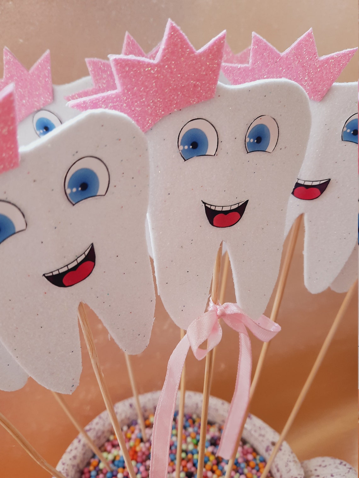 24 Pcs First Tooth Topper Fairy Partytooth Decoration - Etsy
