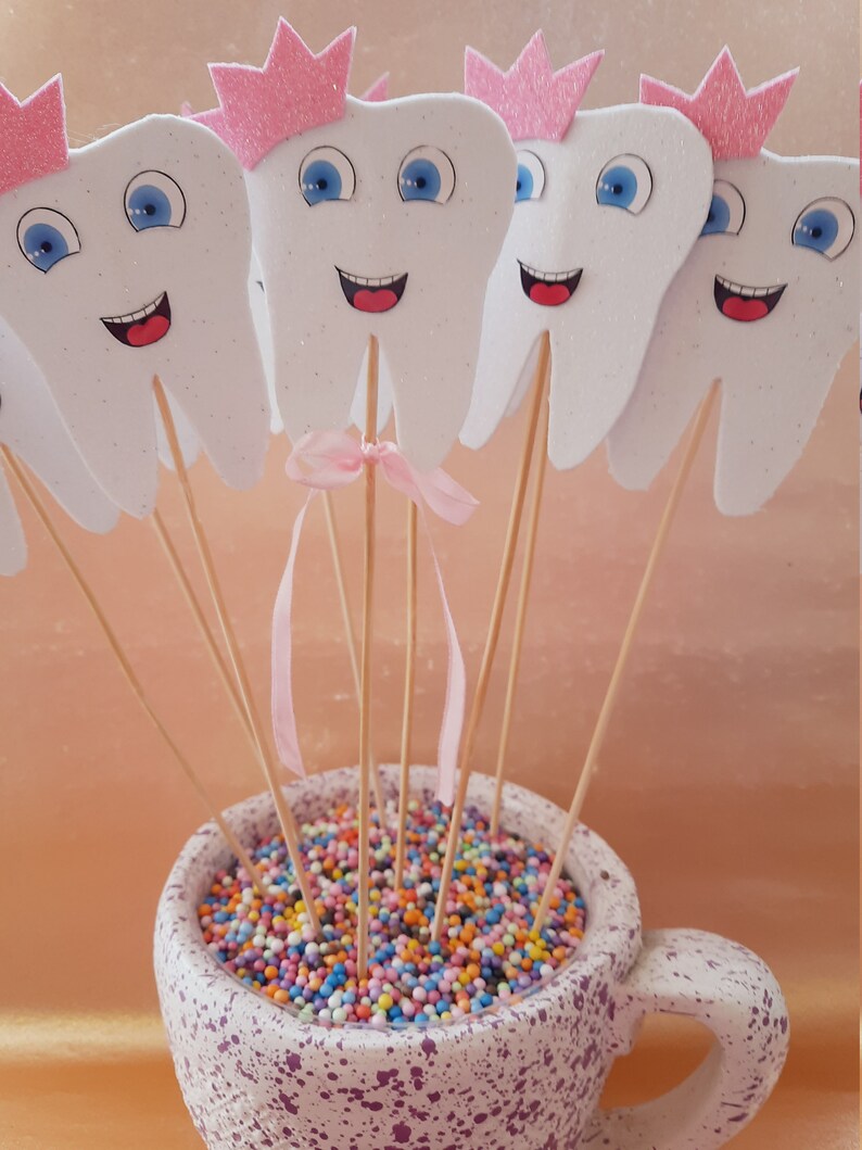 24 Pcs First Tooth Topper Fairy Partytooth Decoration - Etsy