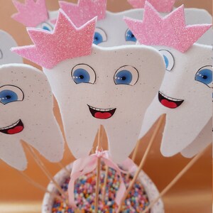 24 Pcs First Tooth Topper, Fairy Party,tooth Decoration, Sparkle Tooth ...