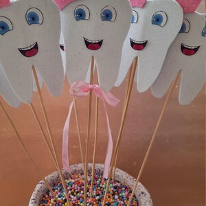 24 Pcs First Tooth Topper, Fairy Party,tooth Decoration, Sparkle Tooth ...