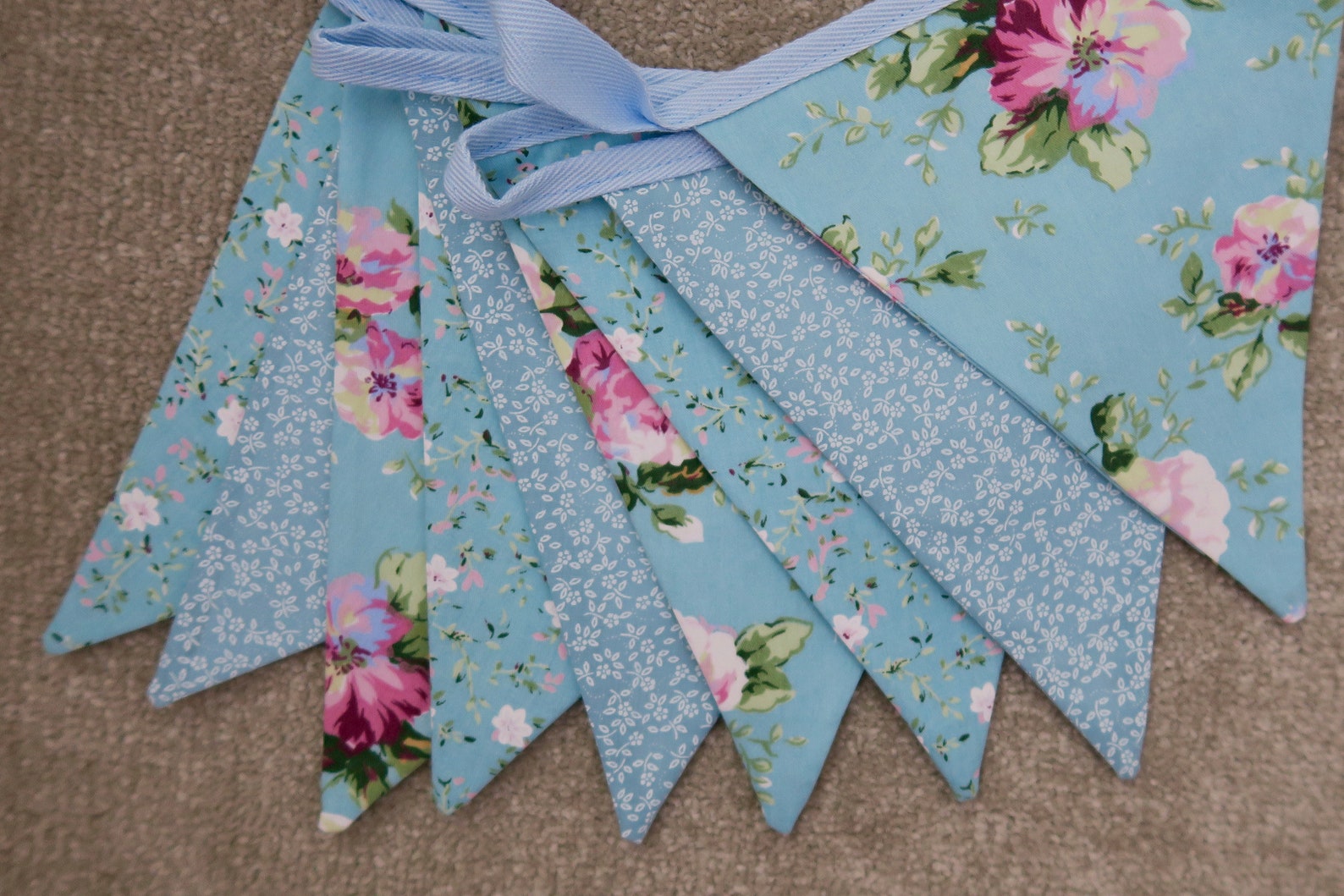 Floral Summer Bunting - Etsy