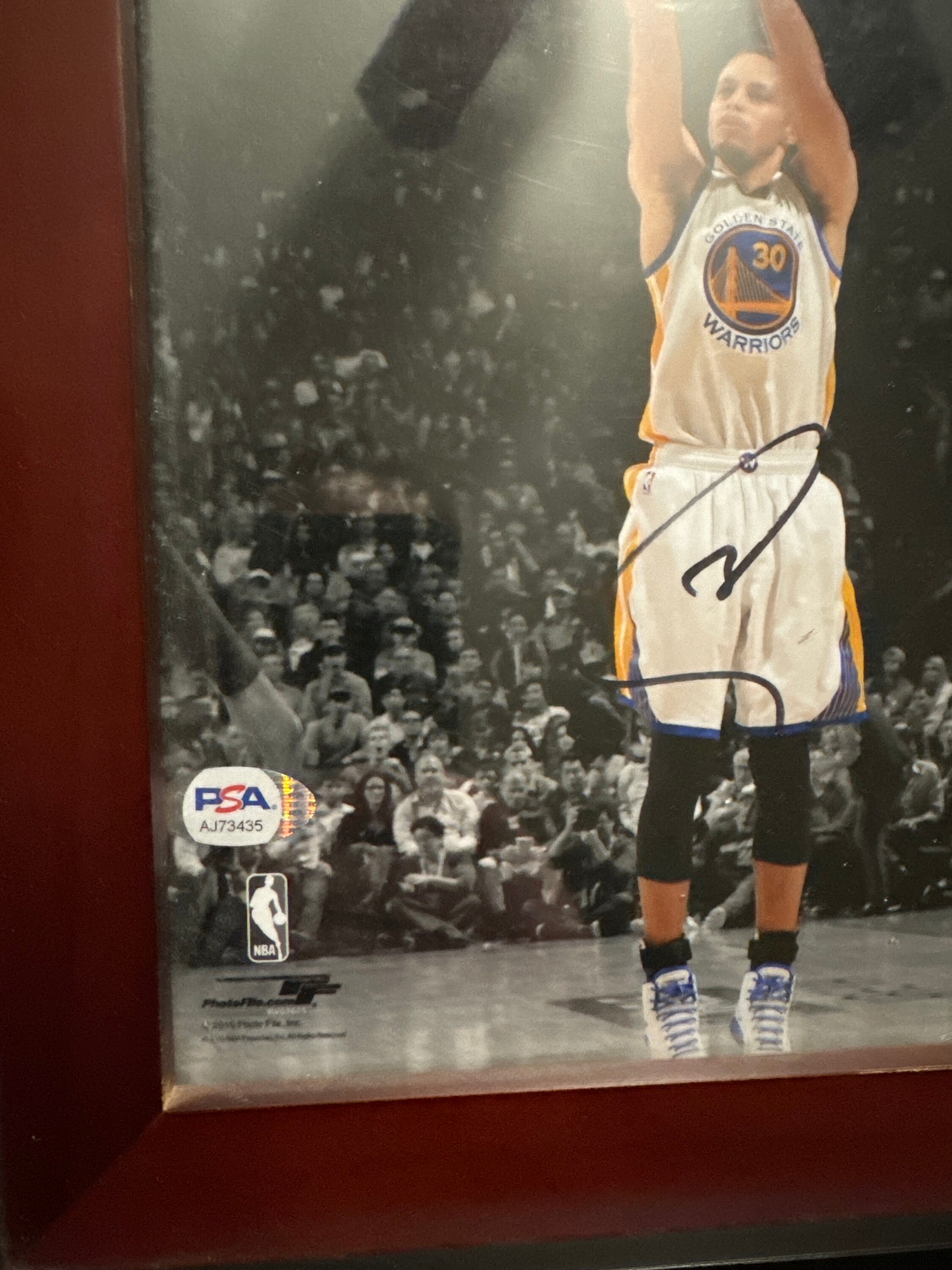 Stephen Curry Picture Signed Framed Piece With PSA COA - Etsy