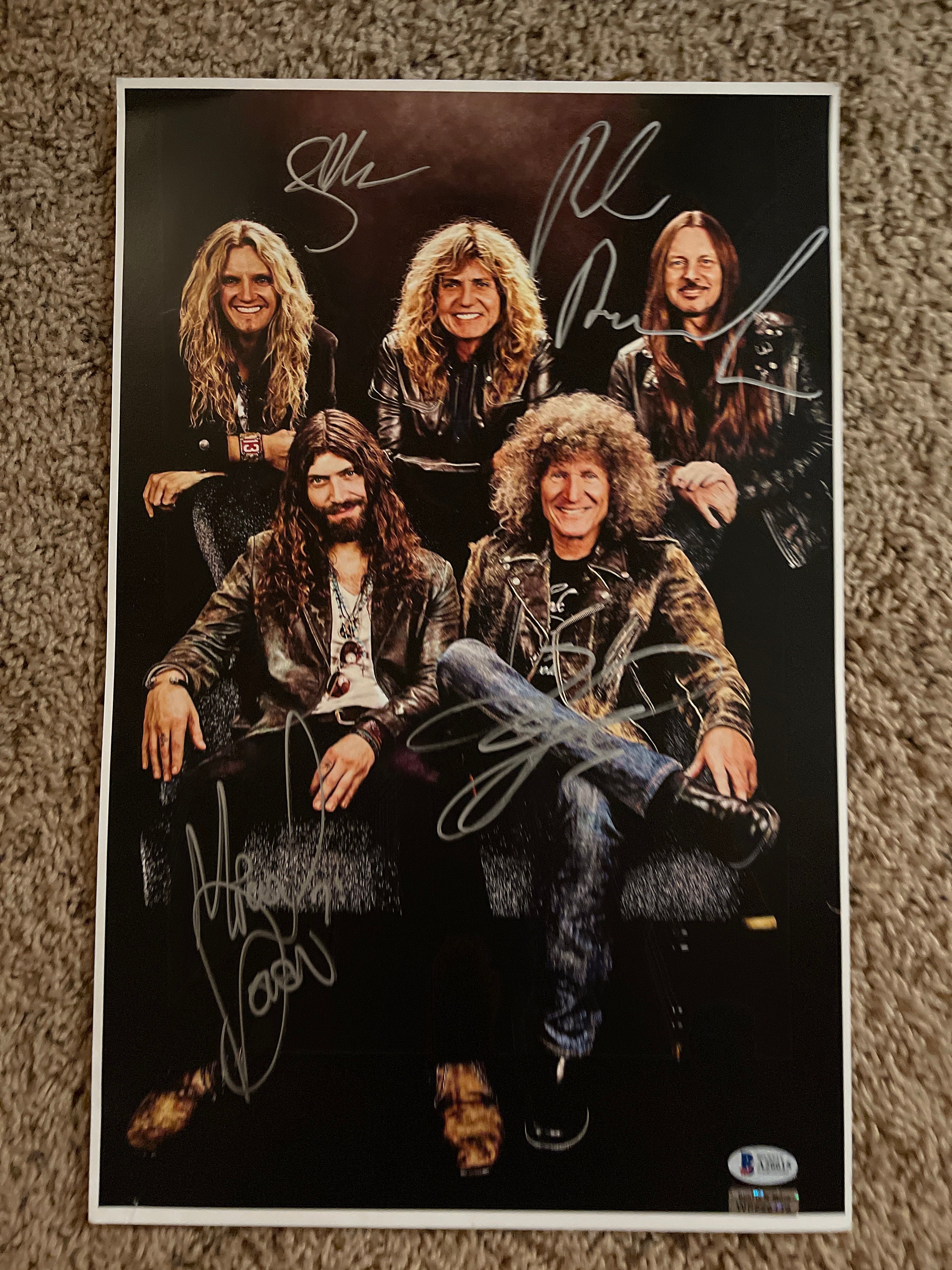 Whitesnake Signed Photo With COA - Etsy