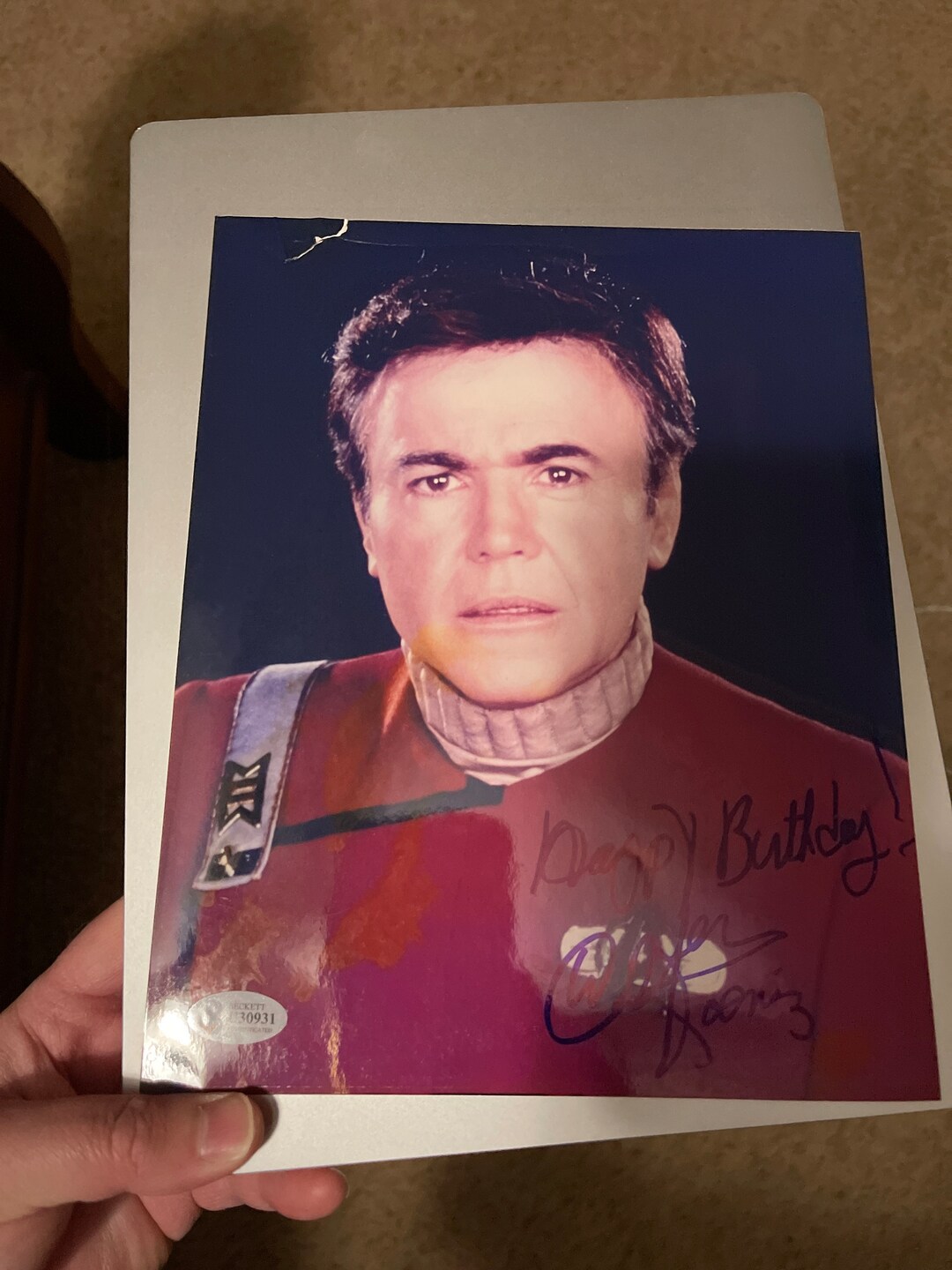 Walter Koenig Signed Picture With Beckett COA - Etsy