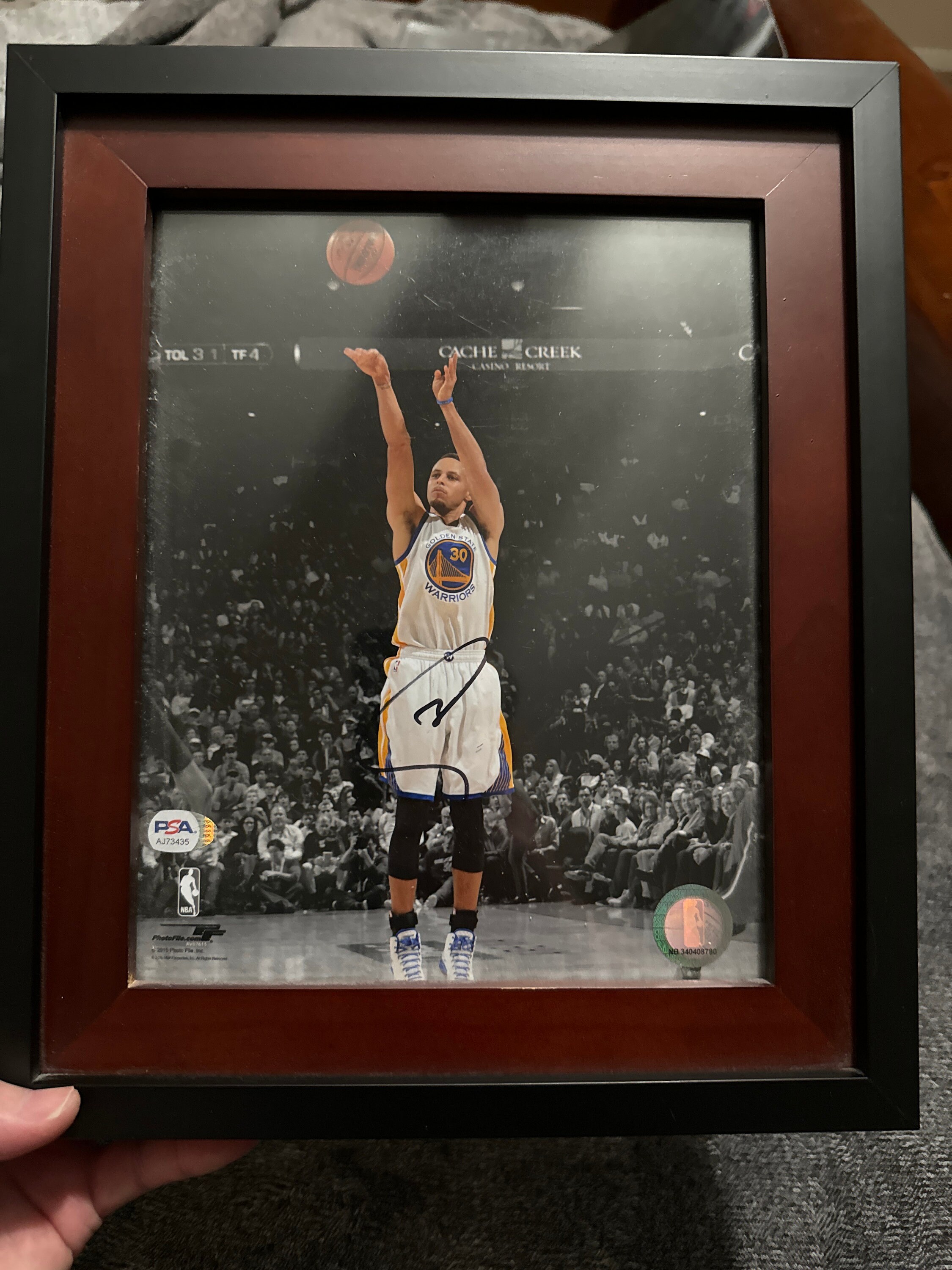 Stephen Curry Picture Signed Framed Piece With PSA COA - Etsy