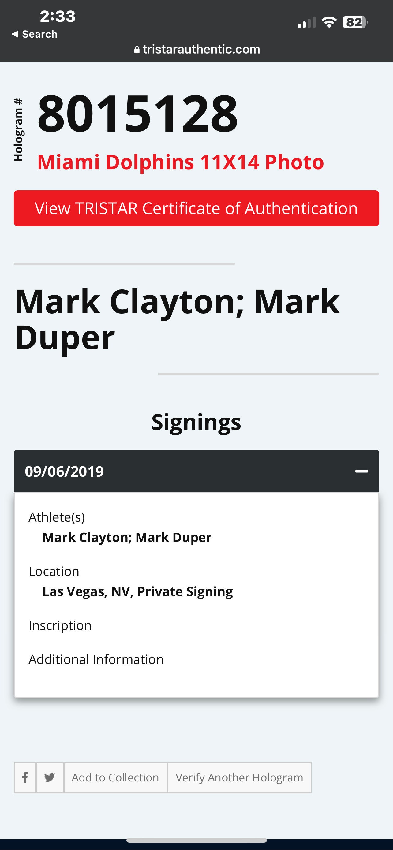 Mark Clayton and Mark Duper Rare Signed Picture With COA - Etsy