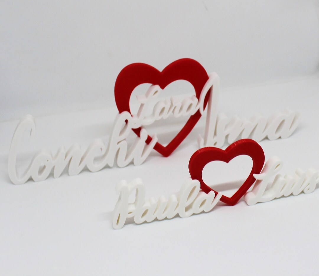Personalized Names for Valentine's Day, Adorned With an Intertwined ...