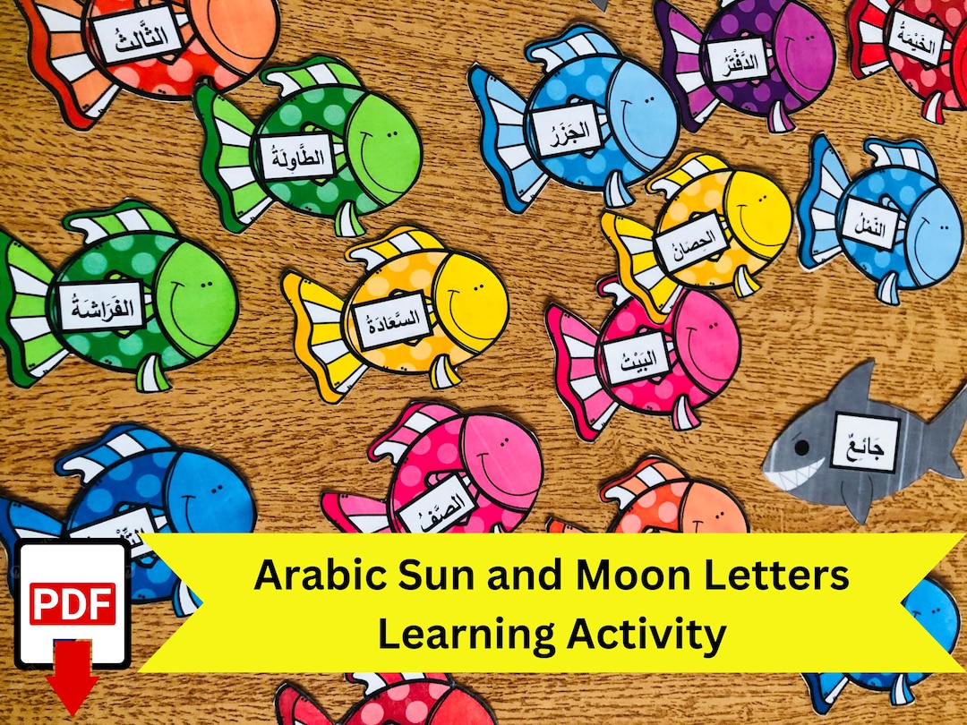 Arabic Sun and Moon Letters Activity| الأحرف الشمسية والقمرية ...