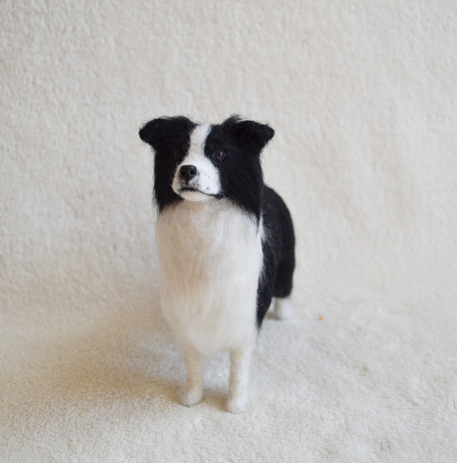 Needle felted border collie custom made dog portrait felted | Etsy