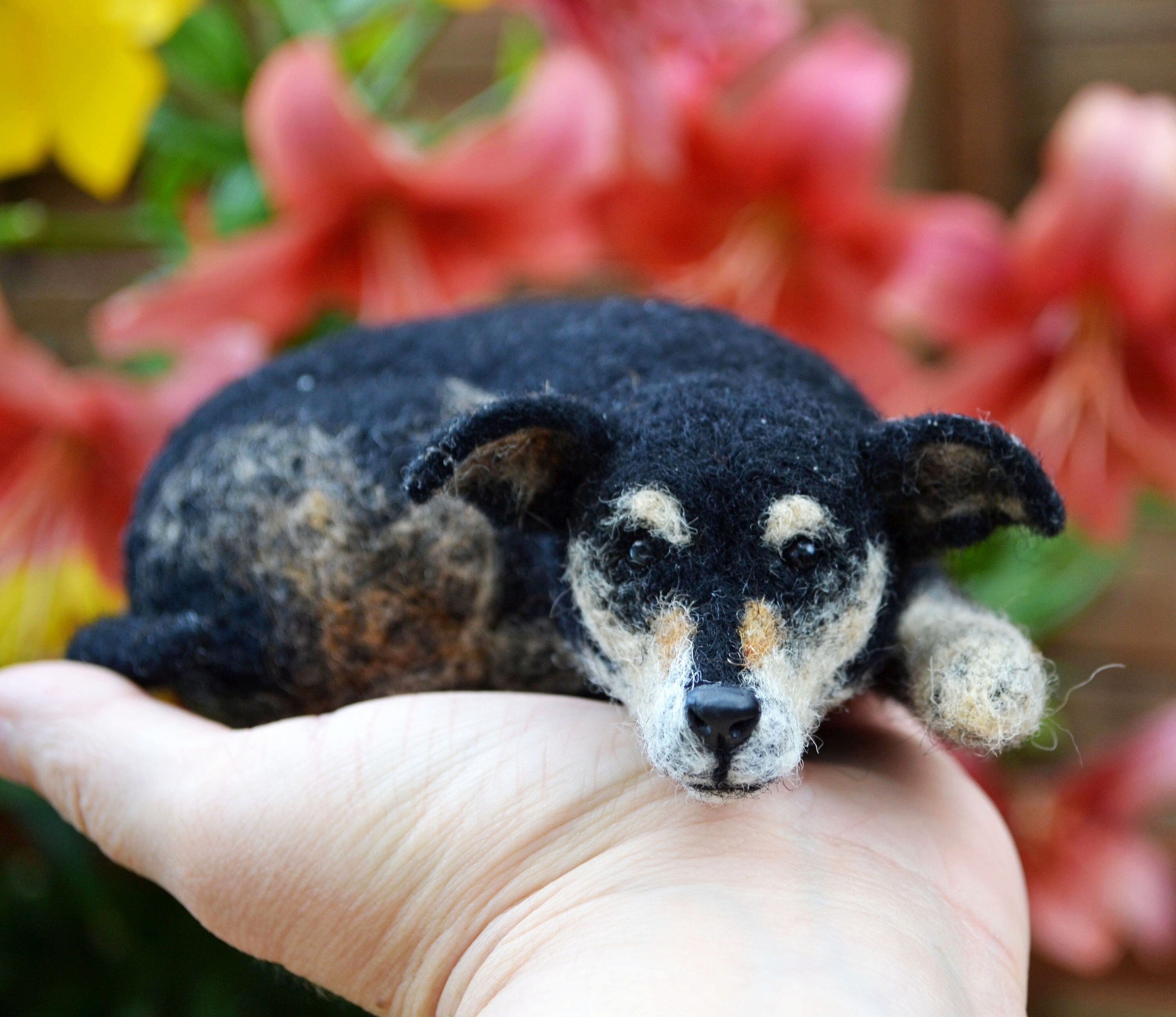 Needle Felted Dog Realistic Dog Figure Dachshund Custom Pet - Etsy
