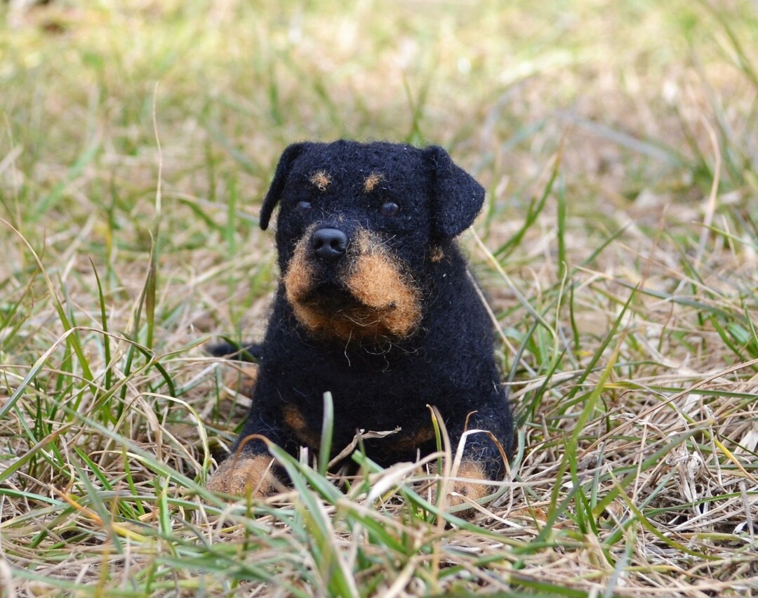 Rottweiler Sculpture, Custom Rottweiler Dog Statue, Miniature Pet ...