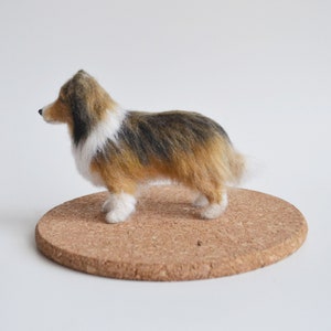 Needle Felted Sheltie Dog, Custom Order Needle Felted Dog, Handmade ...