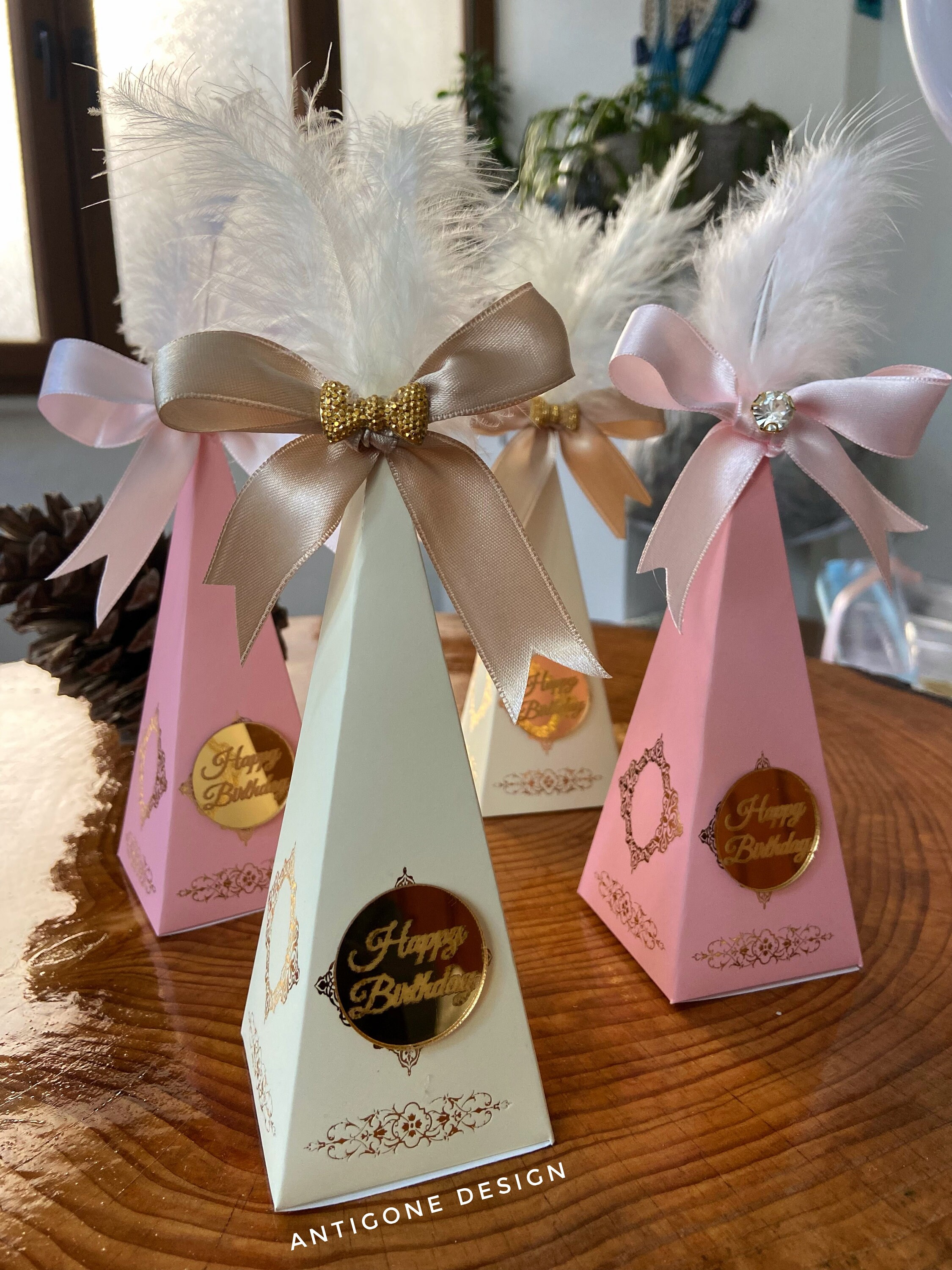 Custom Cone Box Personalized Candy Box Gift Party Paper Box | Etsy