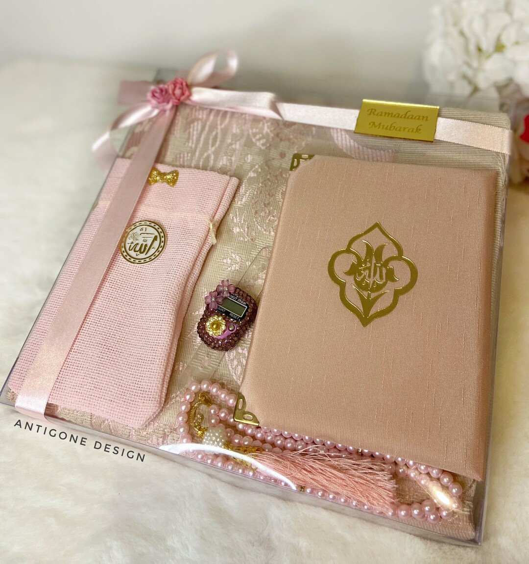 Libro árabe personalizado y juego de regalo Tasbih, regalo de boda ...