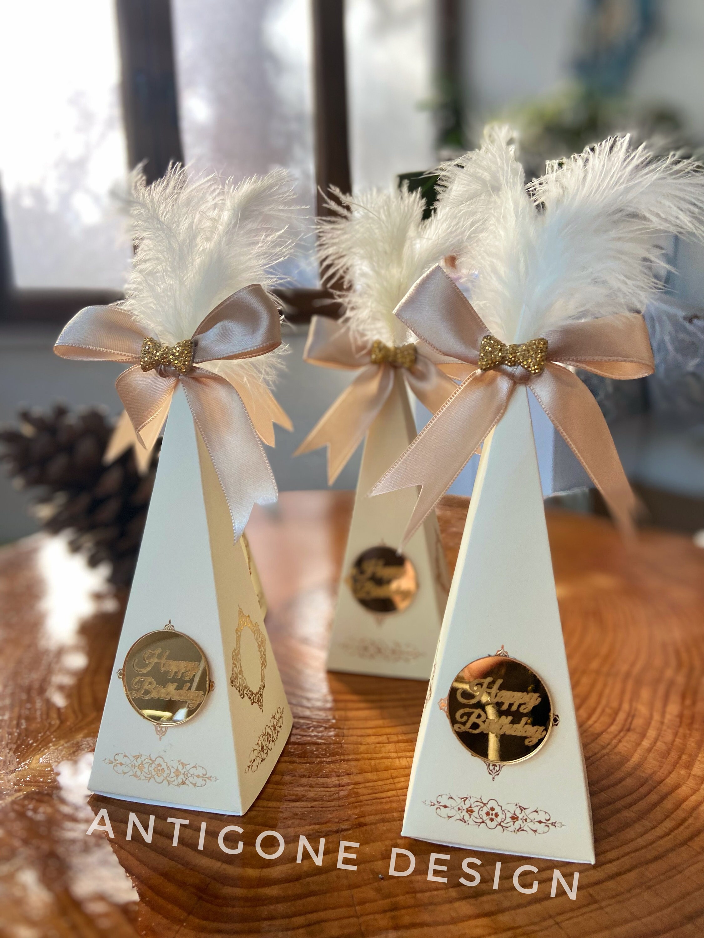 Custom Cone Box Personalized Candy Box Gift Party Paper Box | Etsy