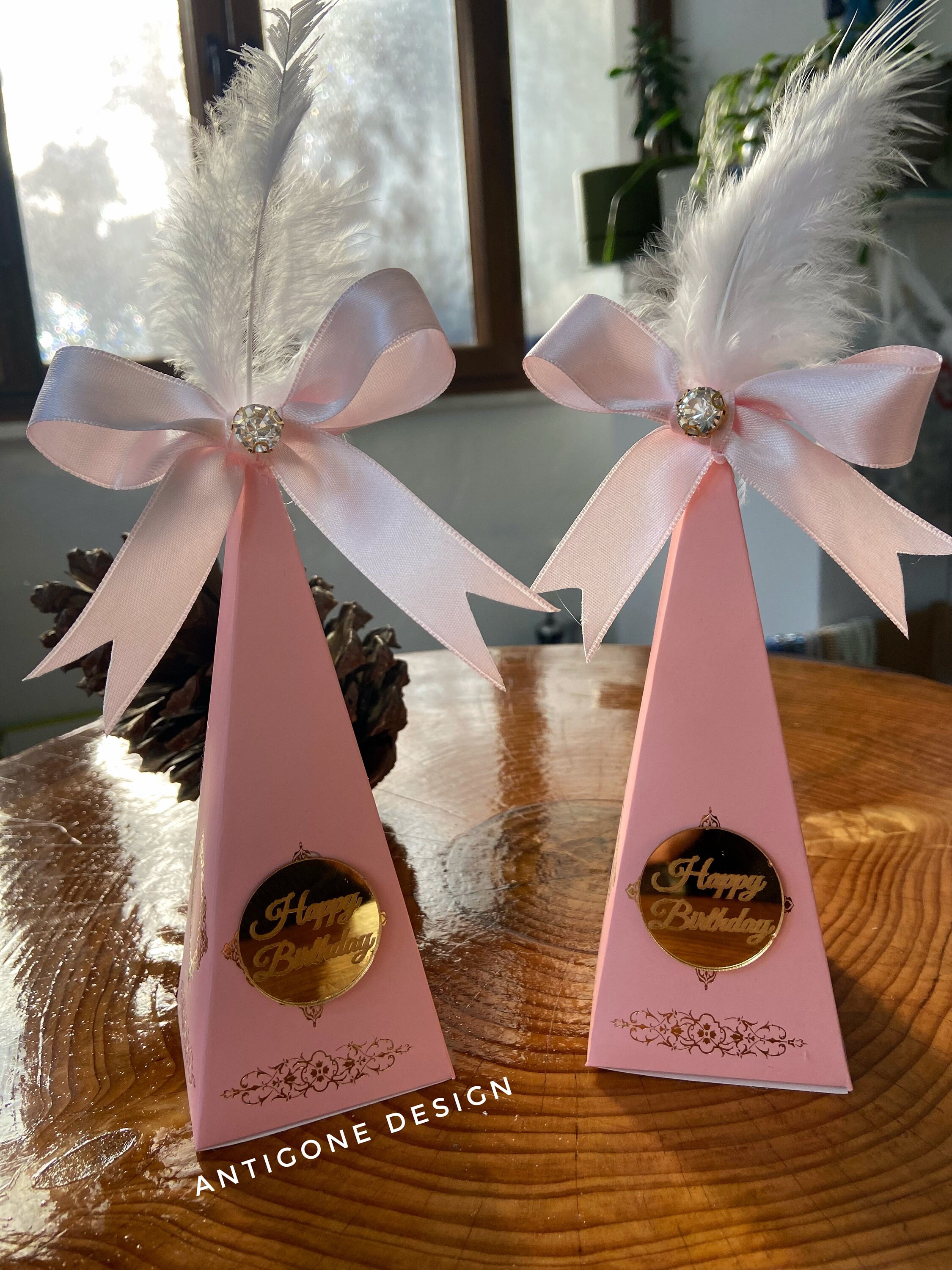 Custom Cone Box Personalized Candy Box Gift Party Paper Box | Etsy