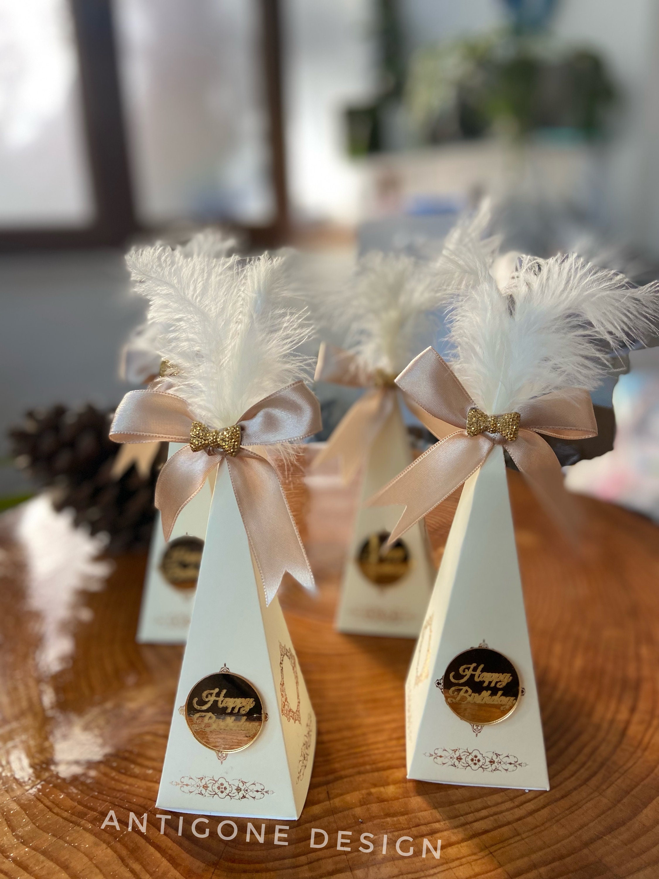 Custom Cone Box Personalized Candy Box Gift Party Paper Box | Etsy