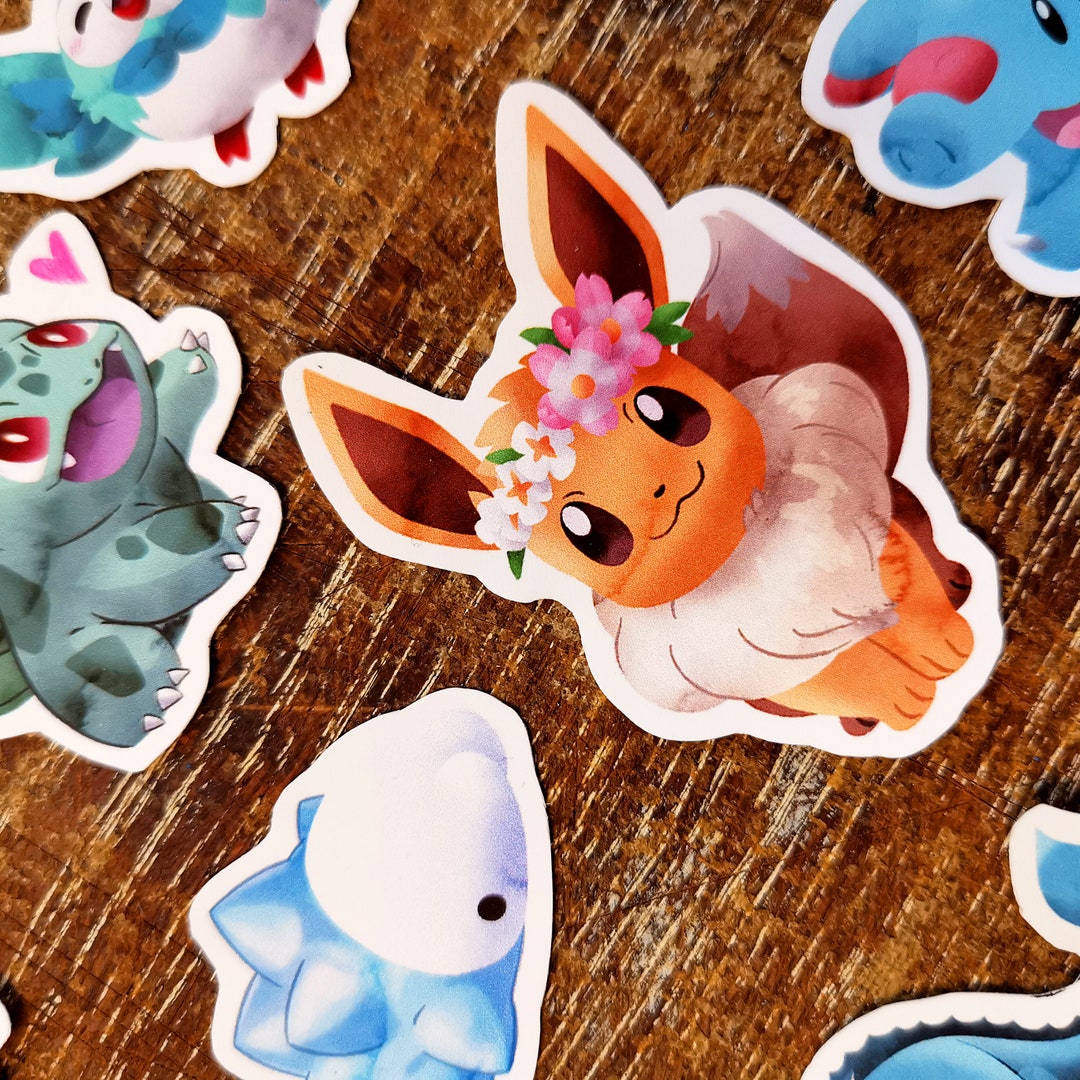 Pokemon Sticker Set - Etsy