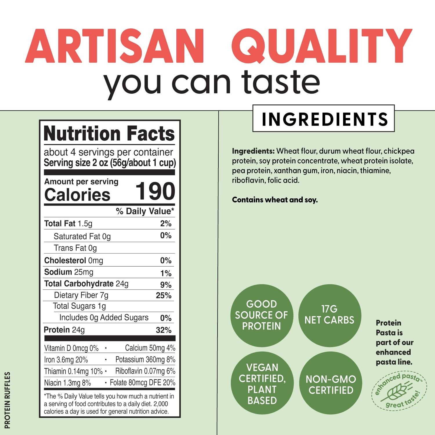 Pastabilities Protein Pasta (packaging May Vary) Low Carb and High ...