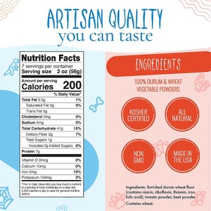 Pastabilities Tennis Pasta, Non-gmo Wheat Pasta 14 Oz (2 Pack) - Etsy