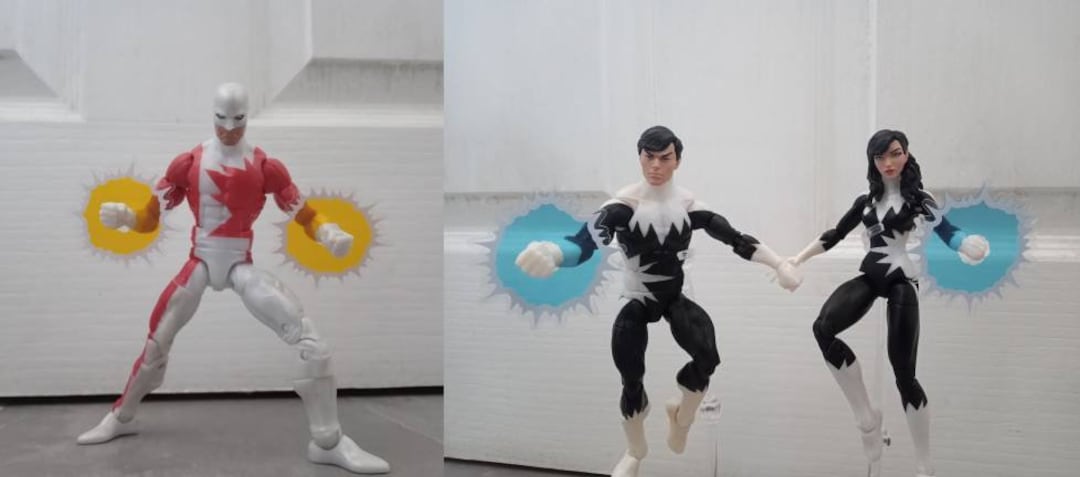 Action Figure Blast Power Effects 1/12 Scale - White and Translucent ...