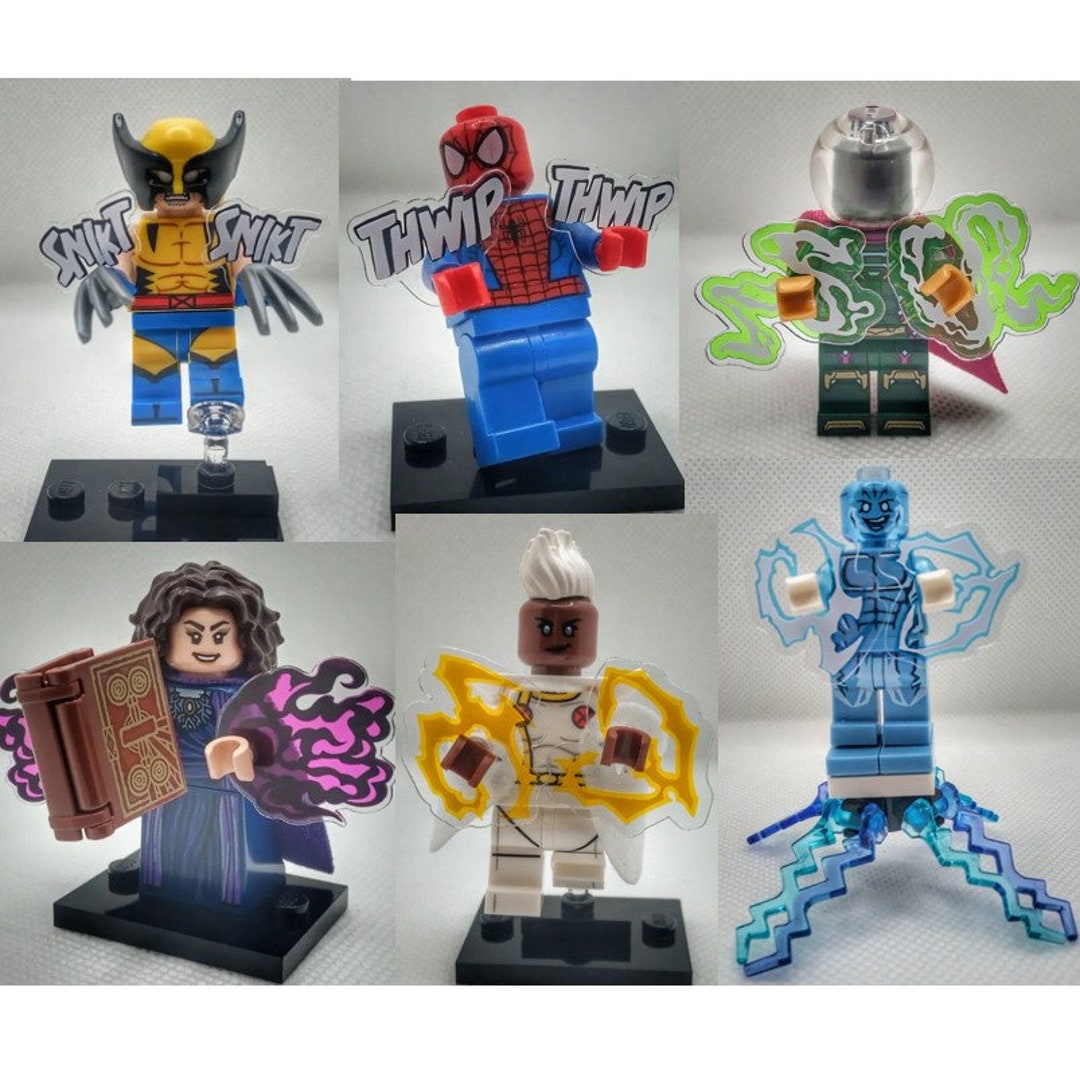 Mini Figure Power Effects Interlocking Brick Scale - Various Styles ...