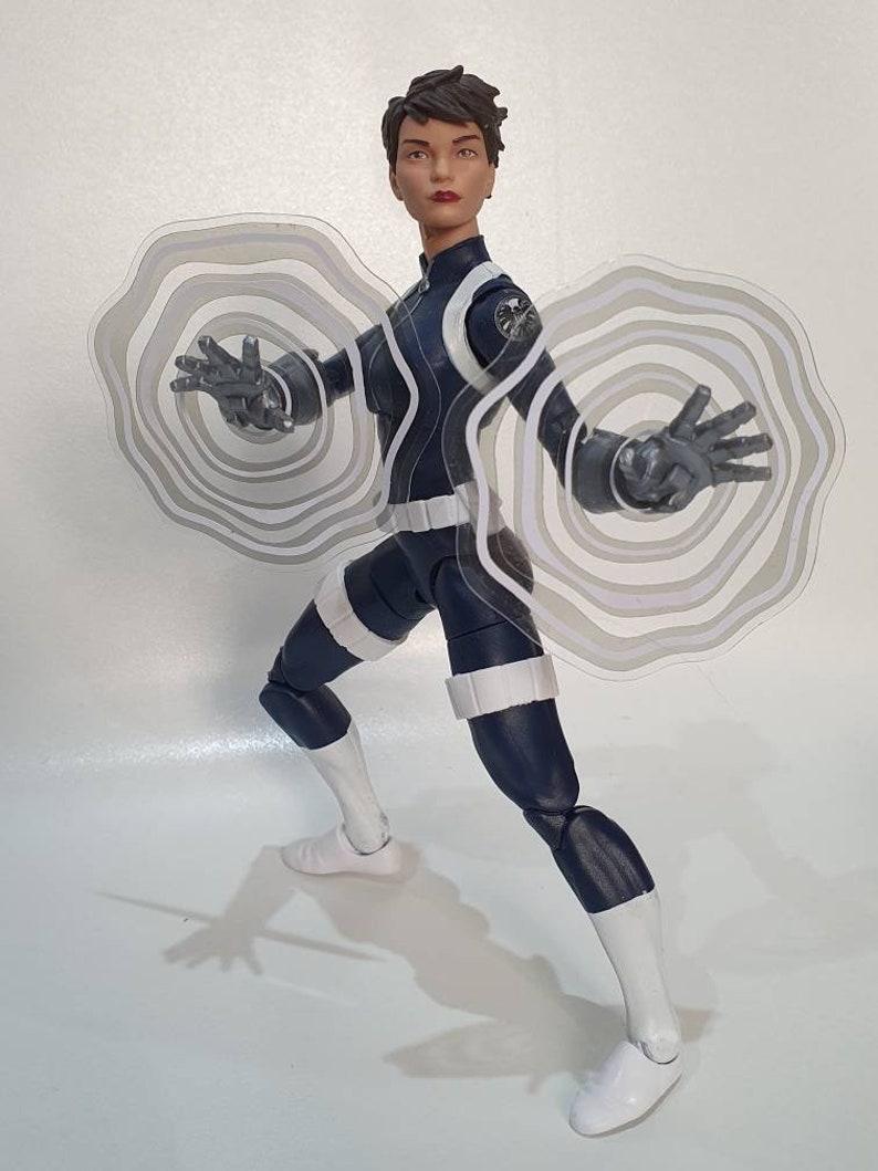 Action Figure Seismic Wave Energy Power Effects 1/12 Scale - White ...