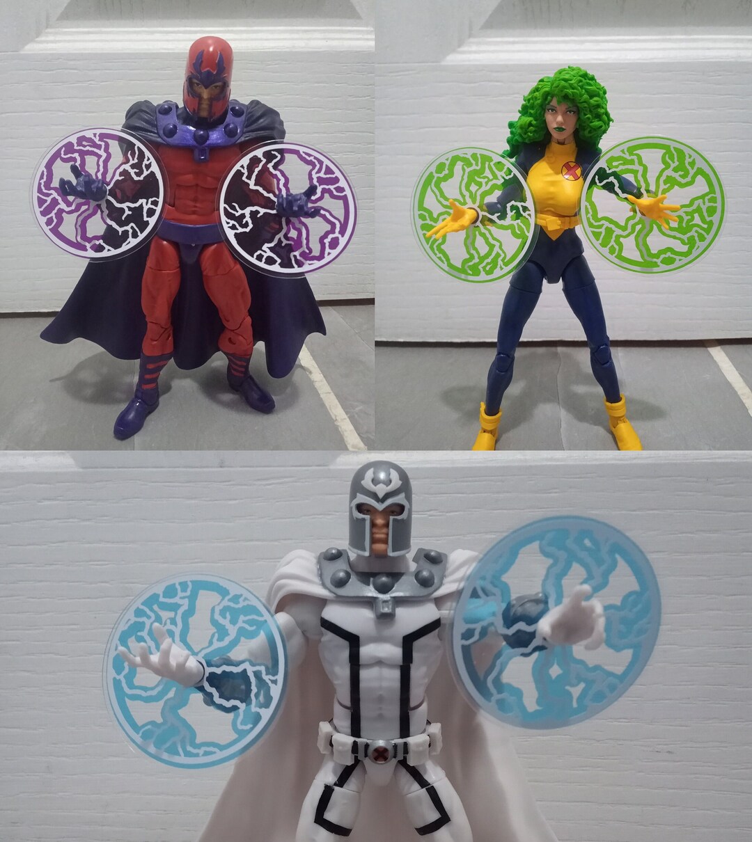 Action Figure Magnetic Field Energy Power Effects 1/12 Scale - White ...