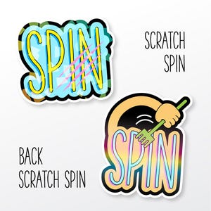 Just Spins Set, 6 Glossy Vinyl Figure Skating Stickers - Etsy