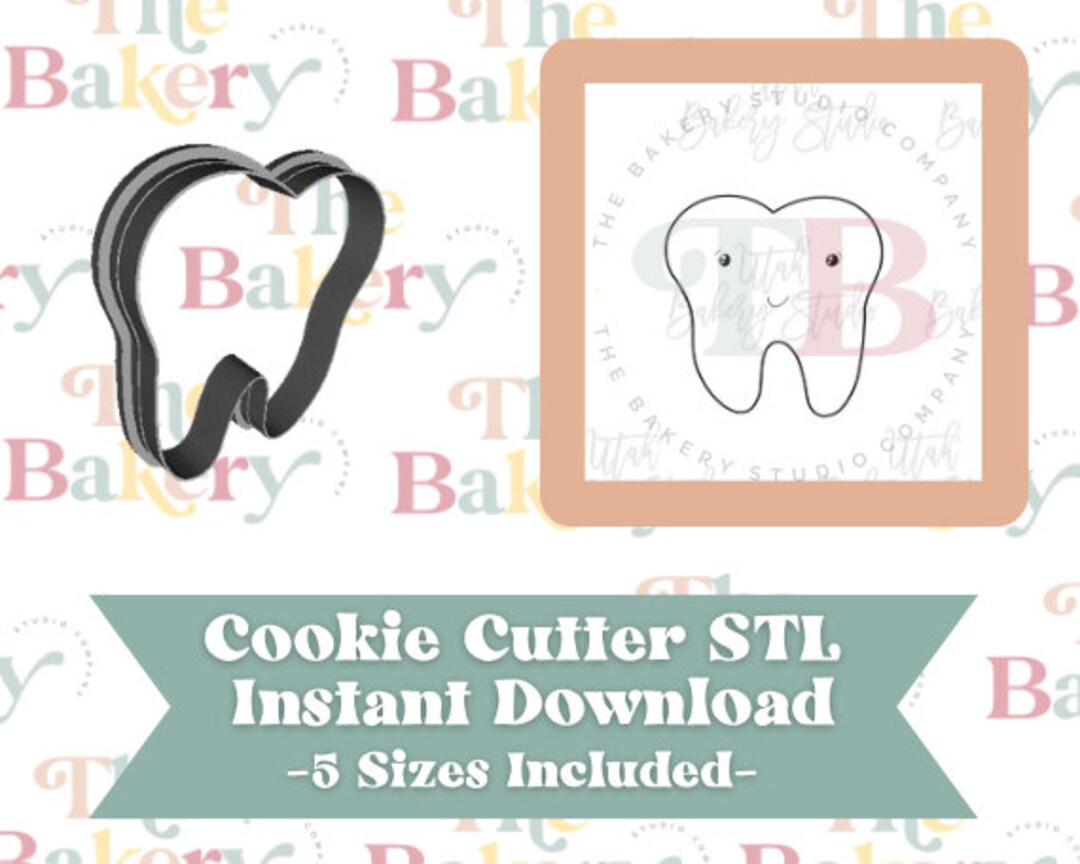Tooth Cookie Cutter | Tooth Cookie Cutter STL | Instant Download - Etsy