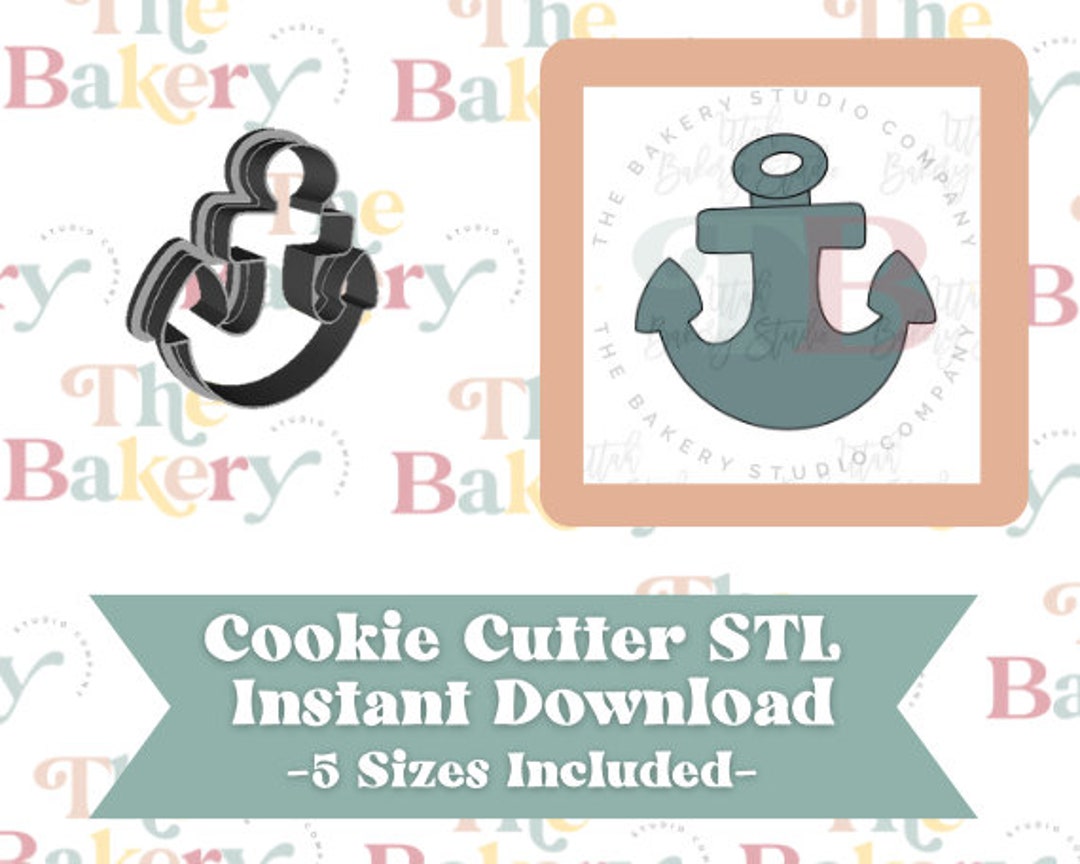 Nautical Boat Anchor Cookie Cutter | Nautical Boat Anchor Cookie Cutter ...