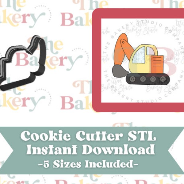 Excavator Cookie Cutter - Etsy