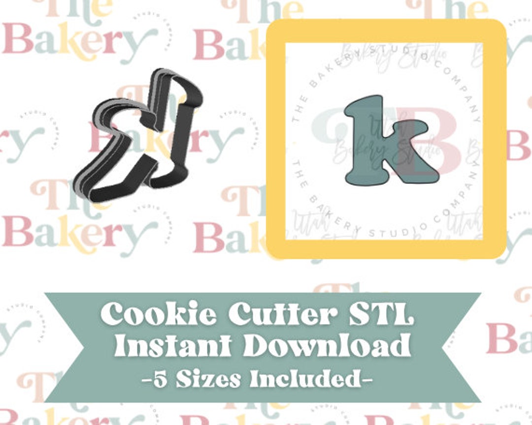 Letter K Cookie Cutter | Letter K Cookie Cutter STL | Instant Download ...