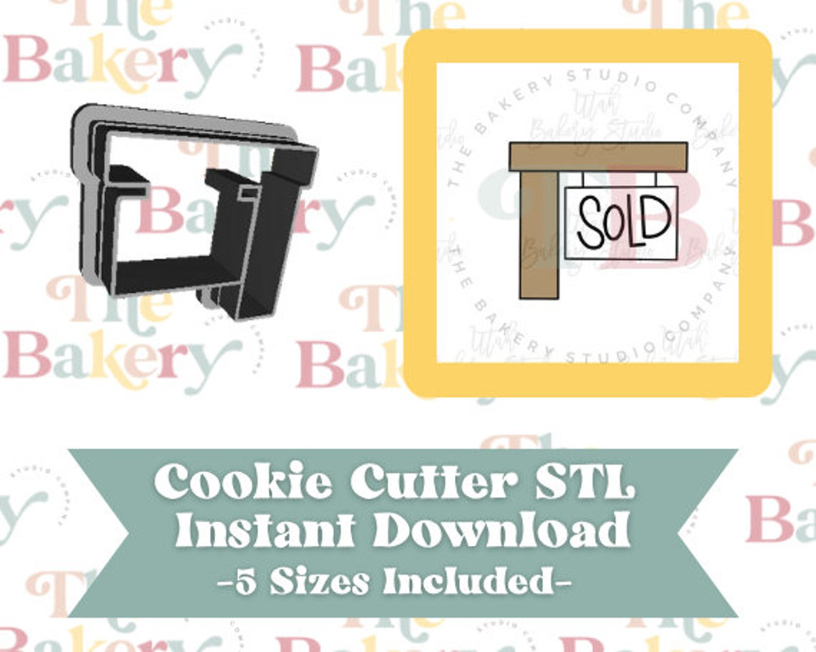 For Sale Sign Cookie Cutter for Sale Sign Cookie Cutter STL - Etsy