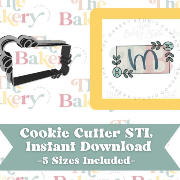 Floral Plaque Cookie Cutter - Etsy