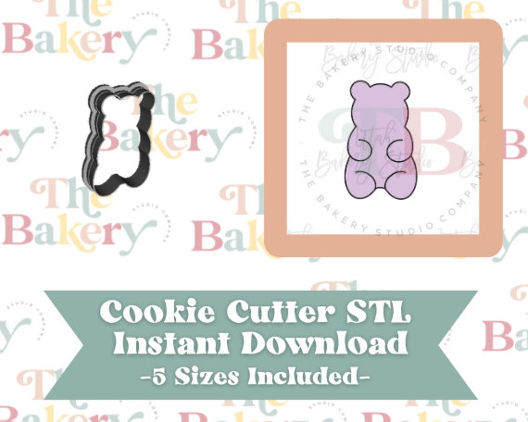 Gummy Bear Candy Cookie Cutter | Gummy Bear Candy Cookie Cutter STL ...