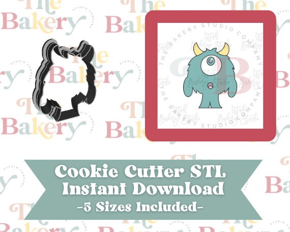 Chubby Monster Cookie Cutter Chubby Monster Cookie Cutter | Etsy